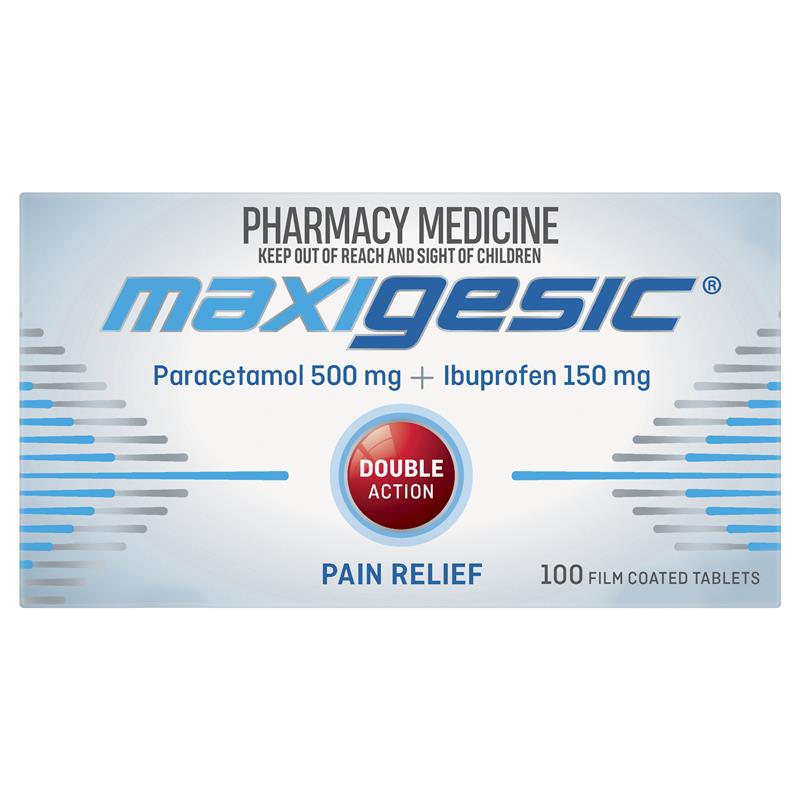 MAXIGESIC Pain Relief Tabs 100s – Corner Pharmacy - Auckland, New Zealand