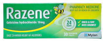 RAZENE Tabs 10mg 30 – Corner Pharmacy - Auckland, New Zealand