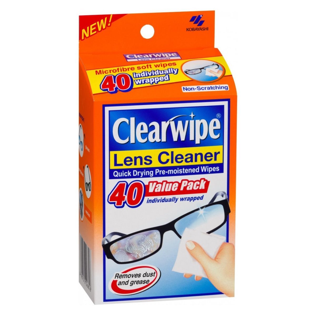 KOBAYASHI Clearwipe Lens Cleaner 40s – Corner Pharmacy - Auckland, New ...