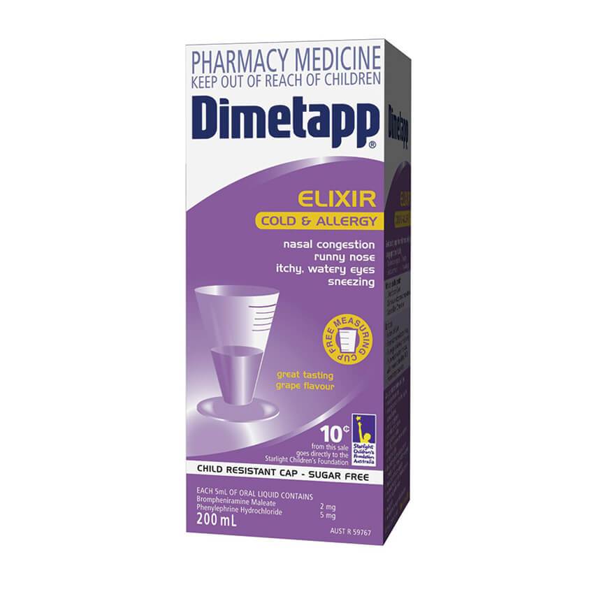 Buy Dimetapp Elixir Cold and Allergy 200ml Online New Zealand – Corner ...